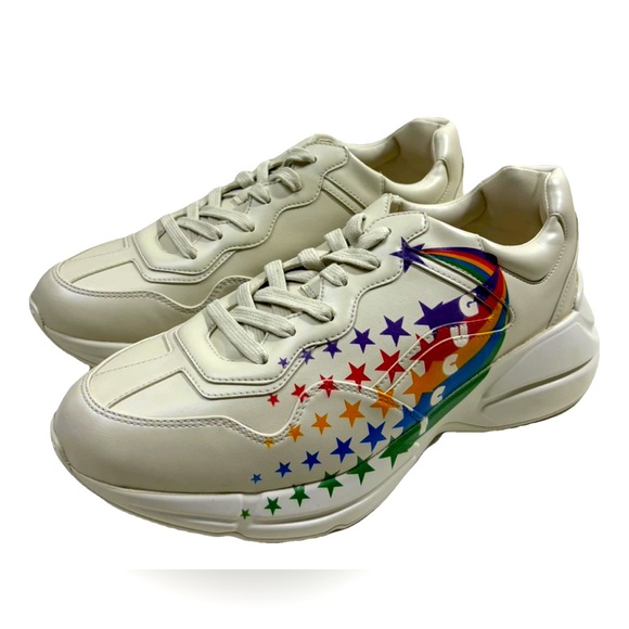 Gucci | Shoes | Gucci Rhyton Rainbow Star Sneakers Size Eu 4 | Poshmark